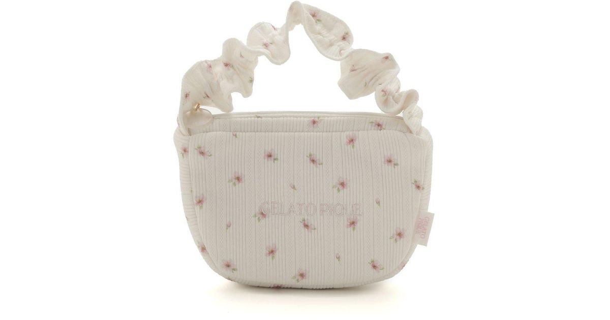 gelato pique Spring Sakura Motif Tissue Pouch in White | Lyst