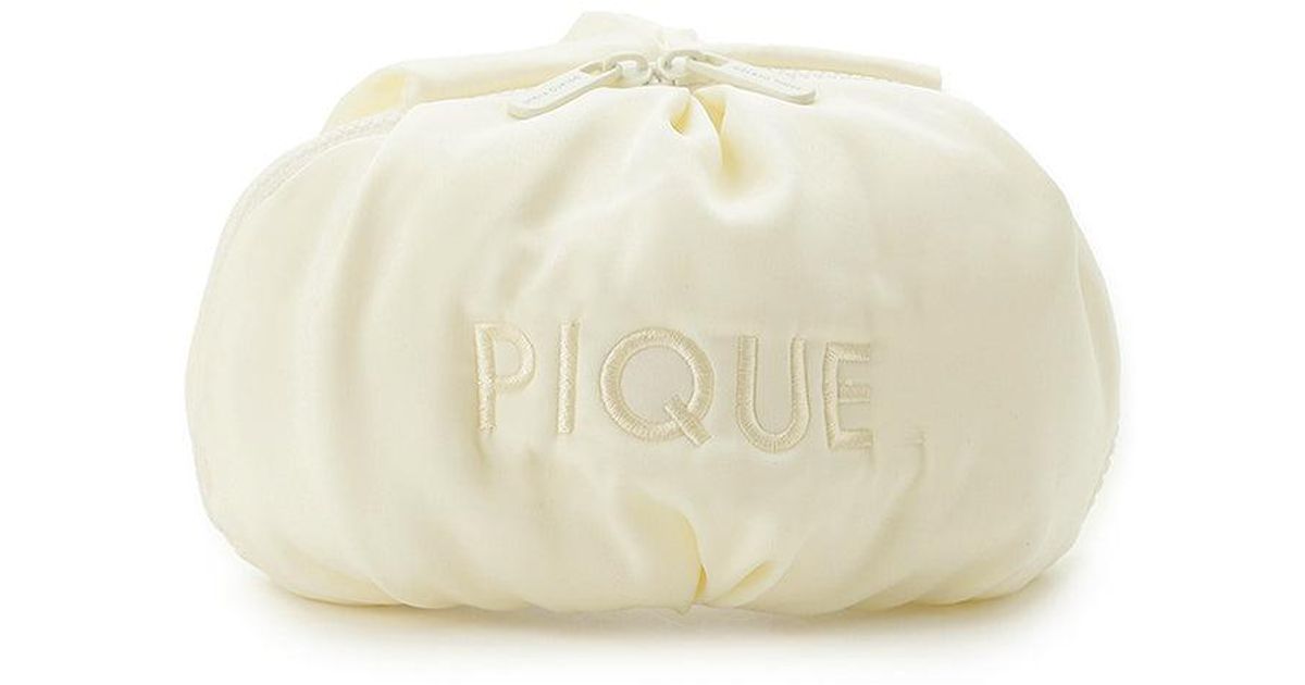 gelato pique Marshmallow Motif Round Pouch in Natural | Lyst