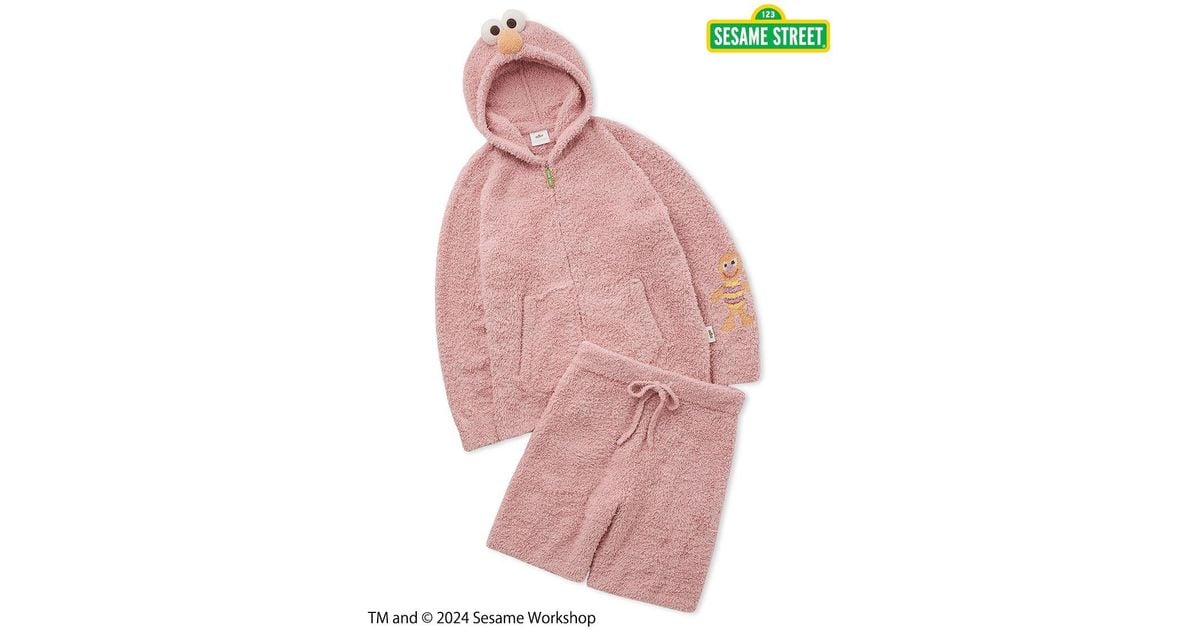 gelato pique 【Sesame Street】 Elmo Hoodie And Shorts Loungewear Set in ...