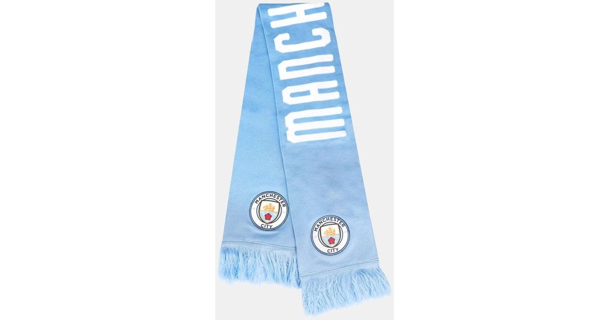 PUMA Manchester City Fc Dna Fan Scarf in Blue for Men | Lyst UK