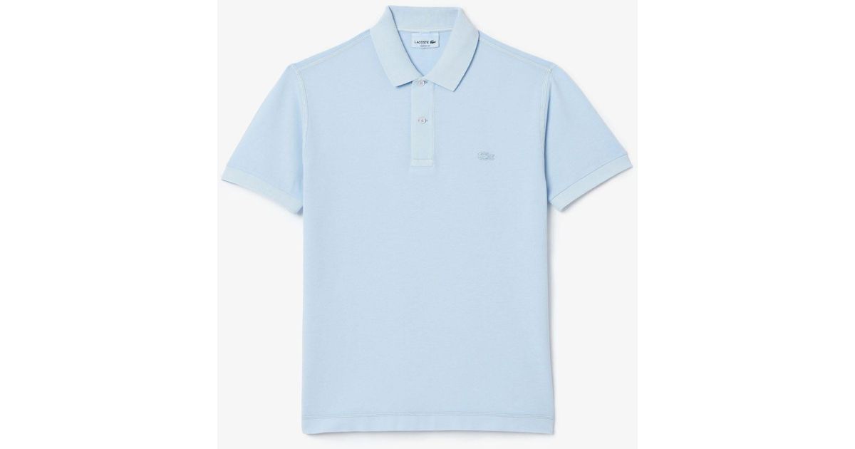 Lacoste Classic-Fit Natural Dye Polo Shirt in Blue for Men | Lyst UK