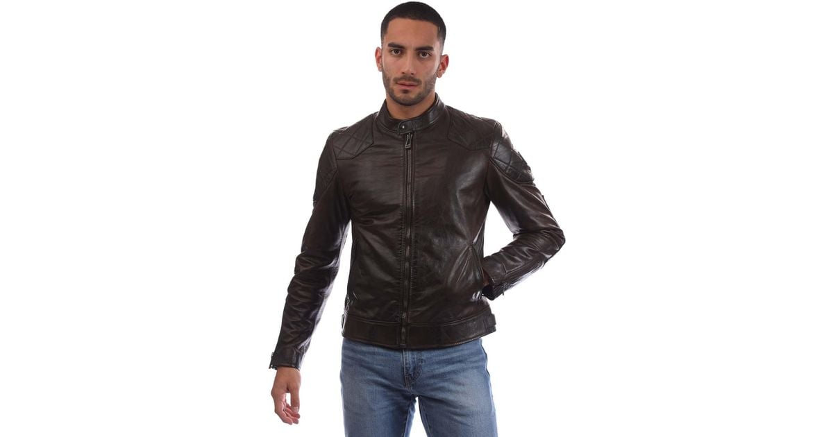 Belstaff Hand Waxed Legacy Outlaw Jacket in Black for Men | Lyst UK