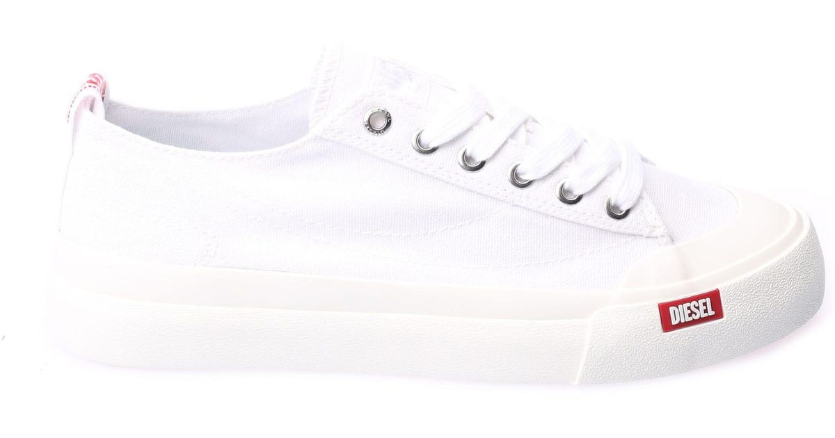 DIESEL S-Athos Low Trainers Size 3 in White | Lyst UK