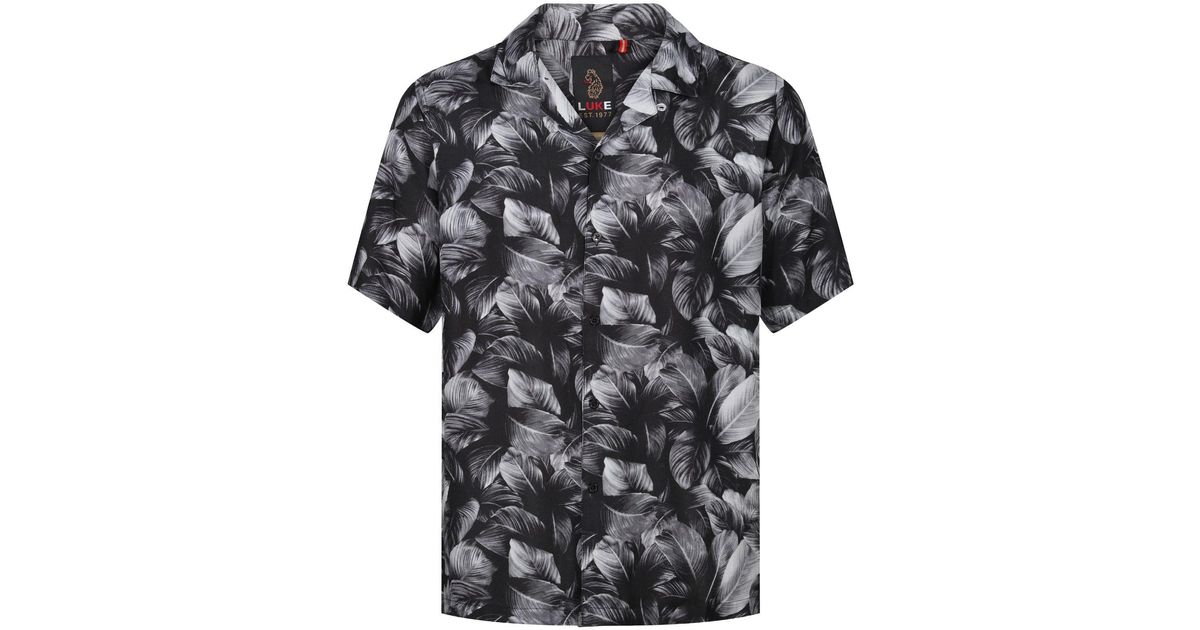 Luke 1977 Electric Cuban Shirt in Black for Men | Lyst UK