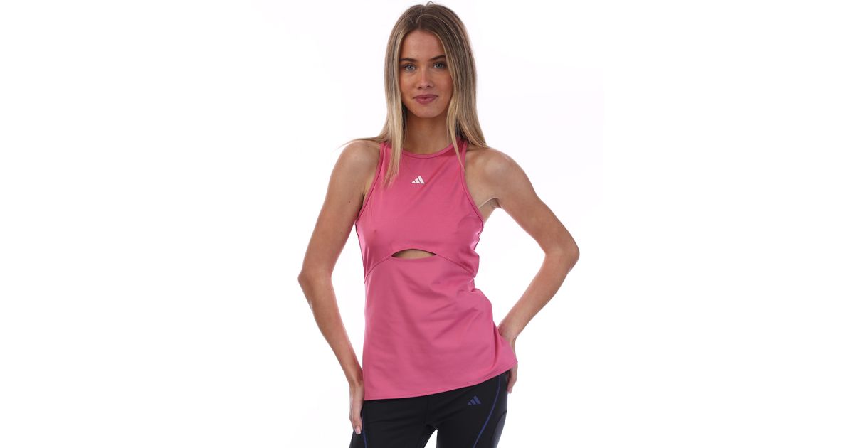 adidas Hiit Aeroready Training Tank Top in Pink | Lyst UK