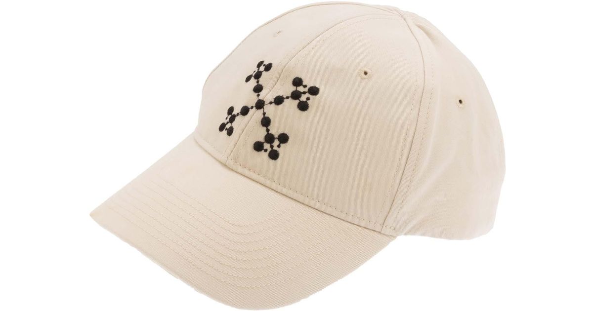 Off-White c/o Virgil Abloh Dots Baseball Cap in Natural for Men | Lyst UK