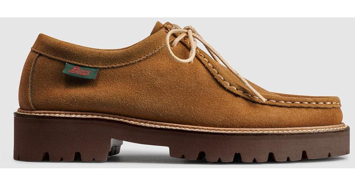 G.H. Bass & Co. Suede Wallace Super Lug Moc Shoes in Brown for Men | Lyst
