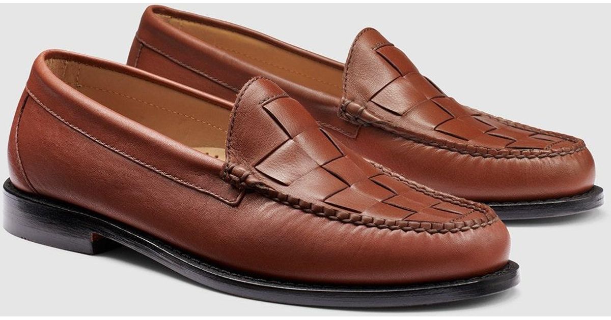 G.H. Bass & Co. Venetian Weave Weejuns Loafer Shoes in Brown for Men | Lyst