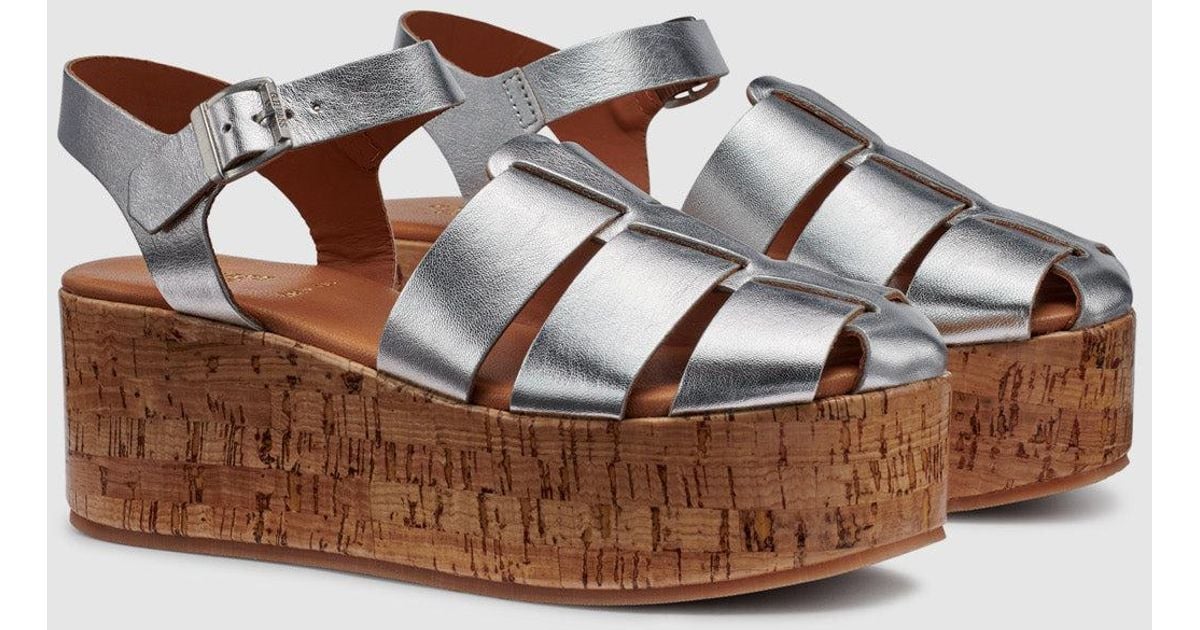 G.H. Bass & Co. Helena Platform Sandals in Brown | Lyst