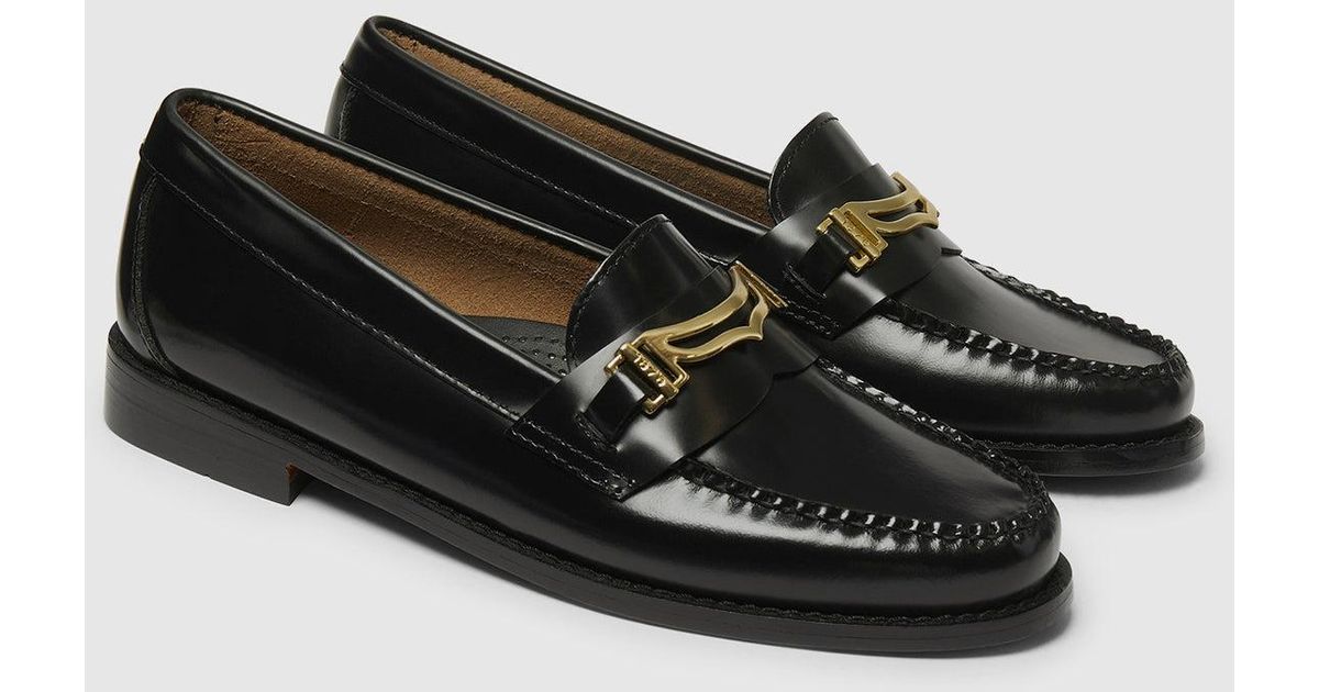 G.H. Bass & Co. Keeper Bit Weejuns Loafers in Black | Lyst