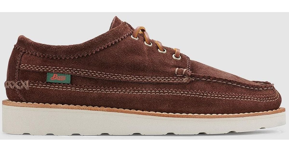 G.H. Bass & Co. Clayton Suede Moc Shoes in Brown for Men | Lyst