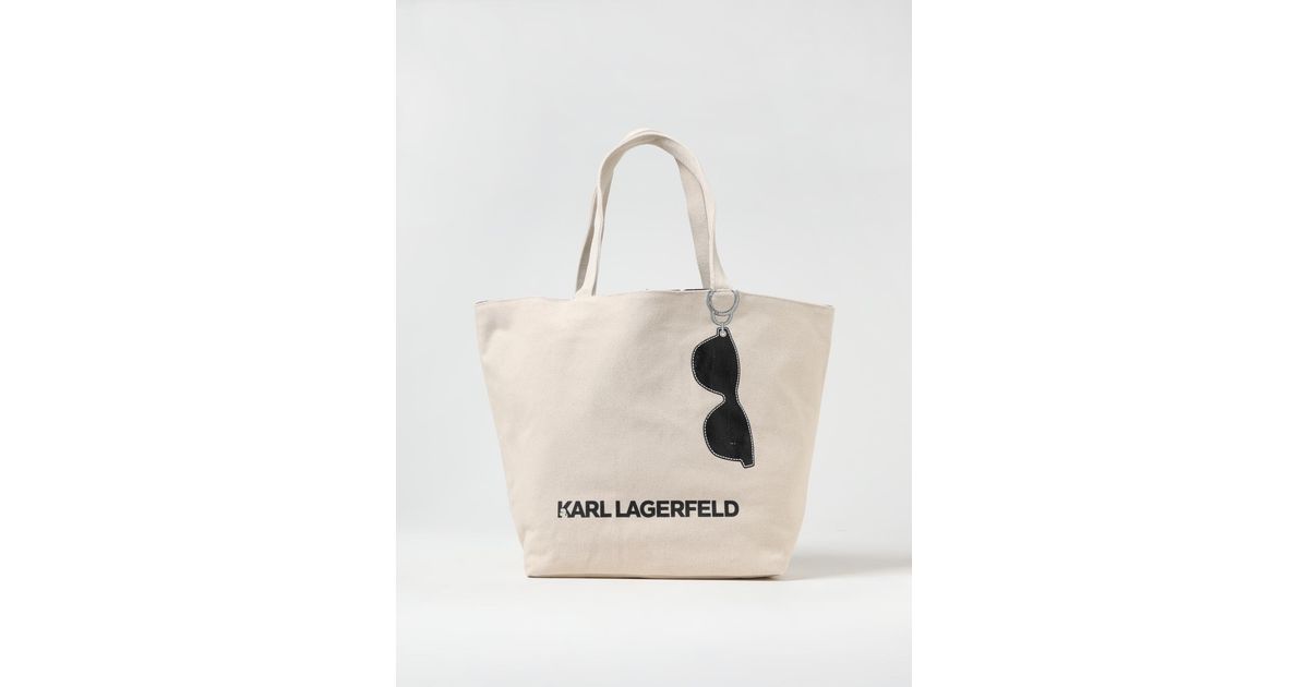 Karl Lagerfeld Backpack in Natural | Lyst UK