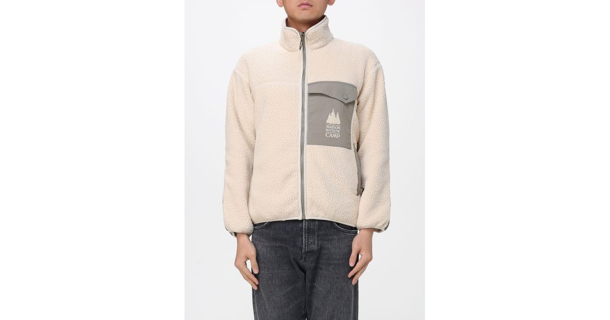 Maison Kitsuné Jacket in Natural for Men | Lyst UK