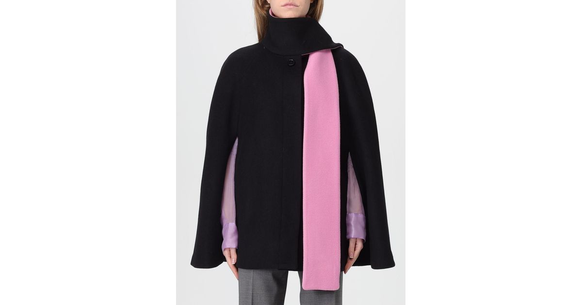 MSGM Coat in Black | Lyst UK