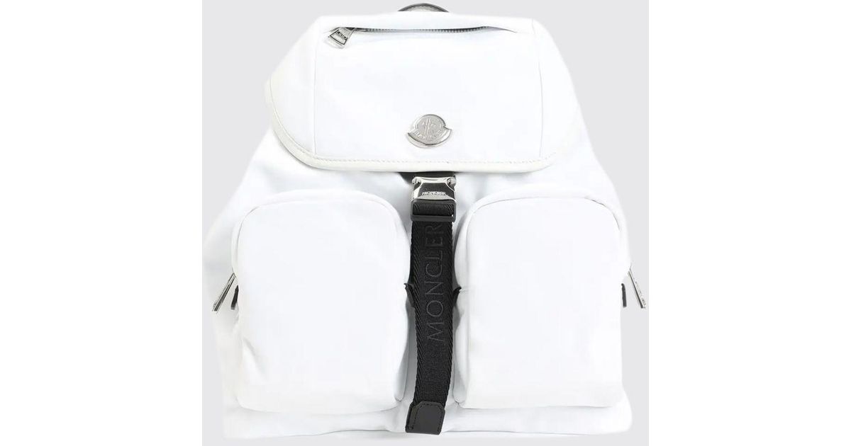 Moncler Backpack in White | Lyst
