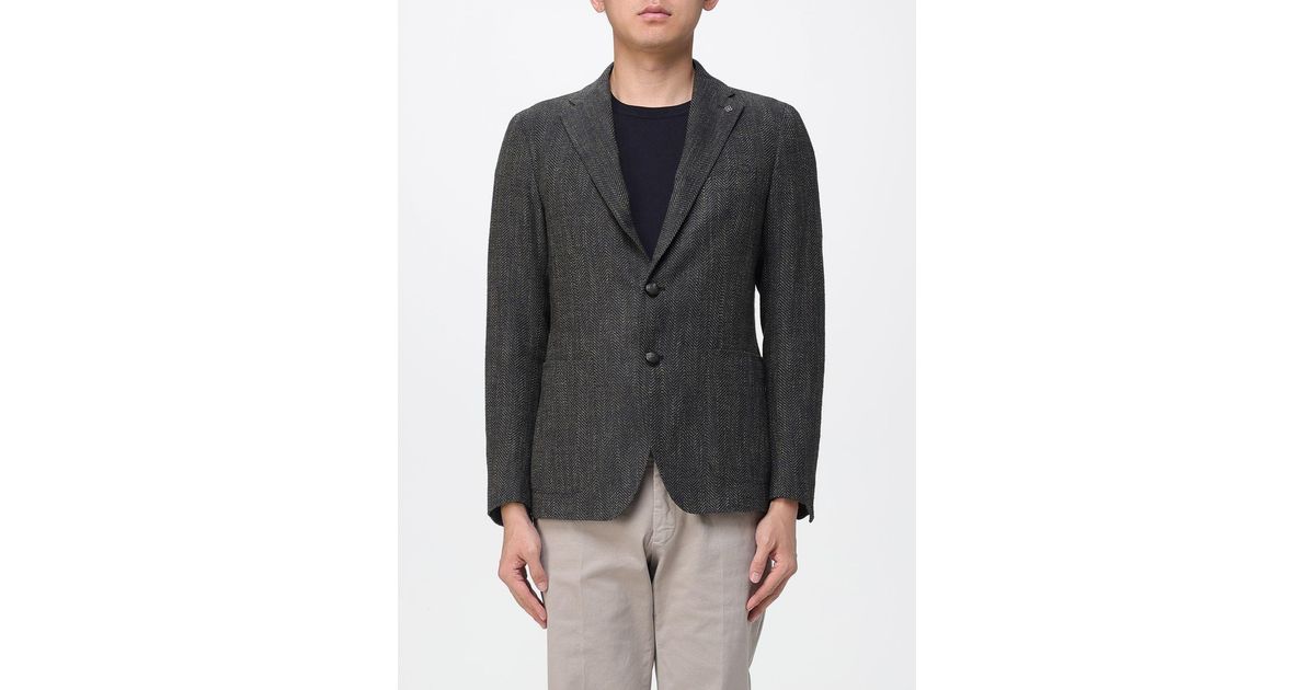 Tagliatore Blazer in Grey for Men | Lyst UK