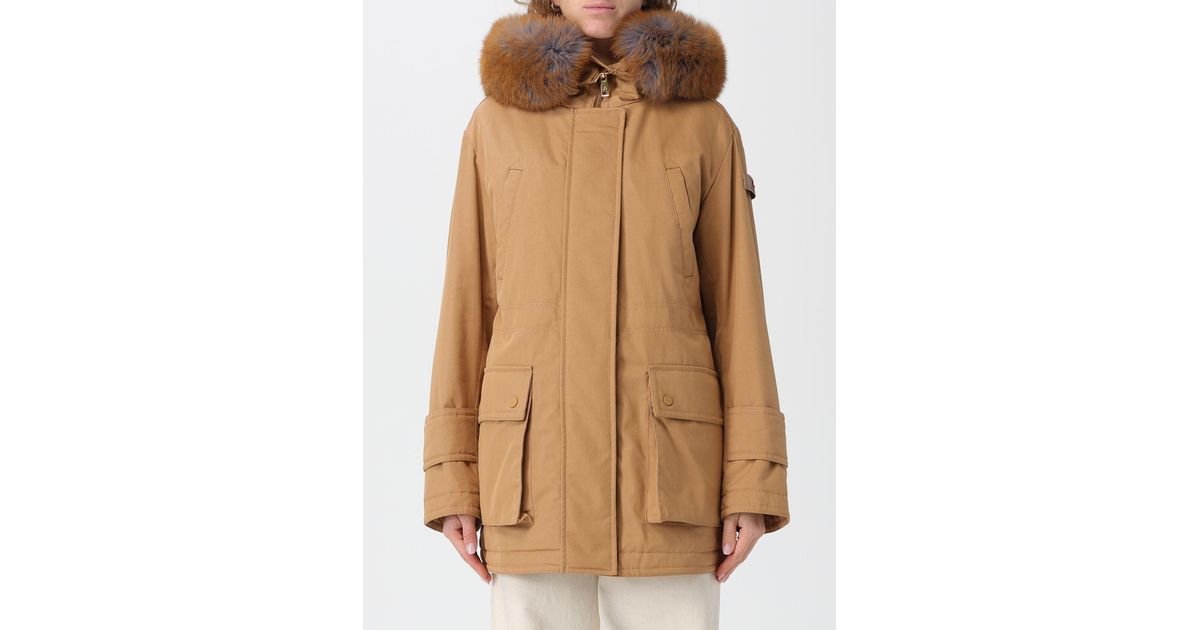 Peuterey Coat in Brown | Lyst UK