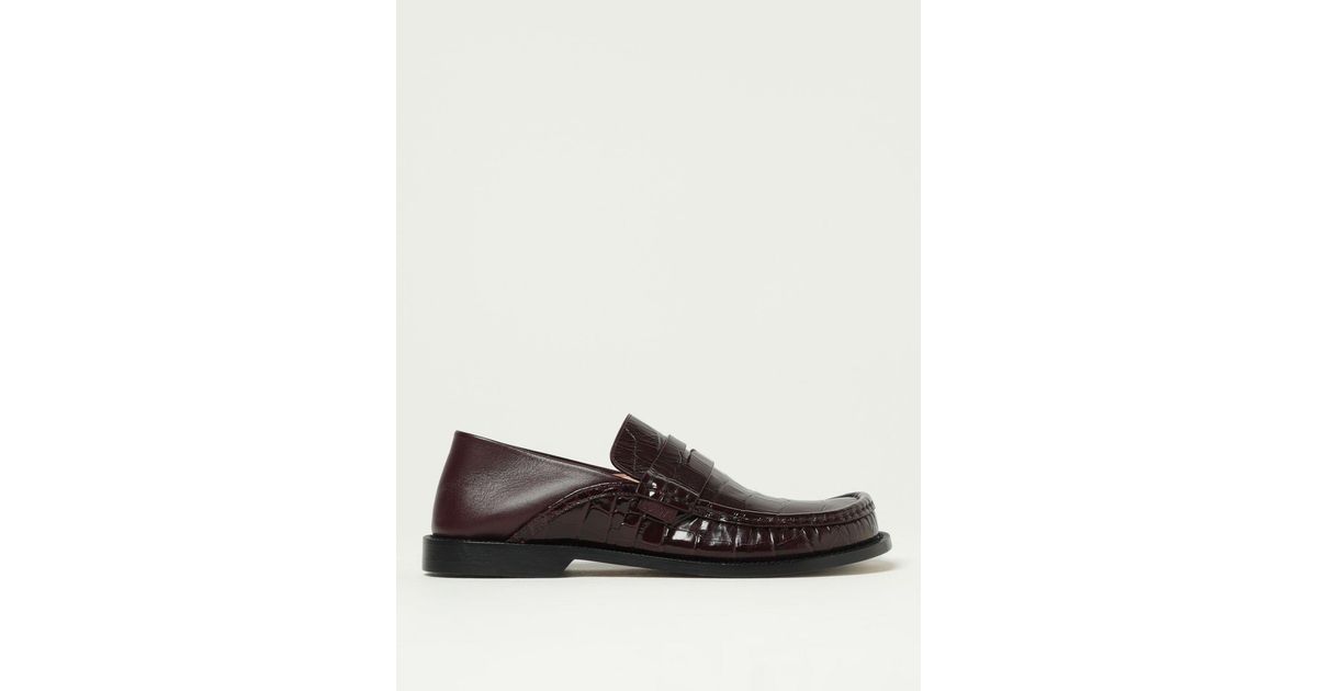 Loewe Loafers in Red | Lyst