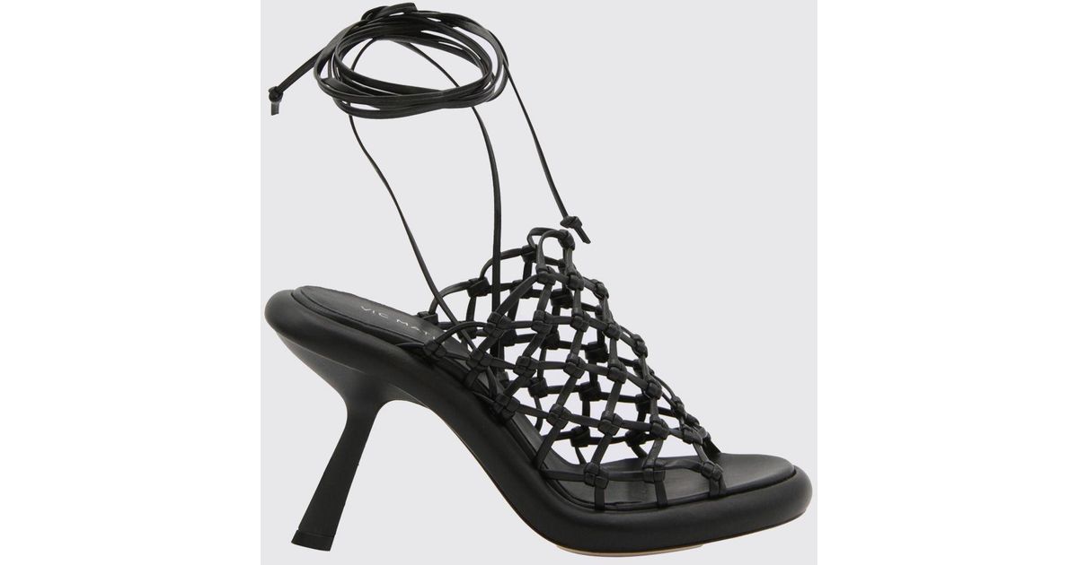 Vic Matié Heeled Sandals Vic Matiè in Black | Lyst