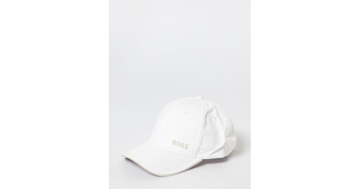 BOSS Hat in White for Men | Lyst UK