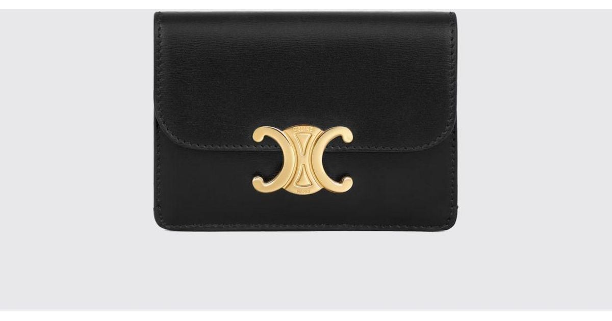 Celine Wallet in White | Lyst Canada