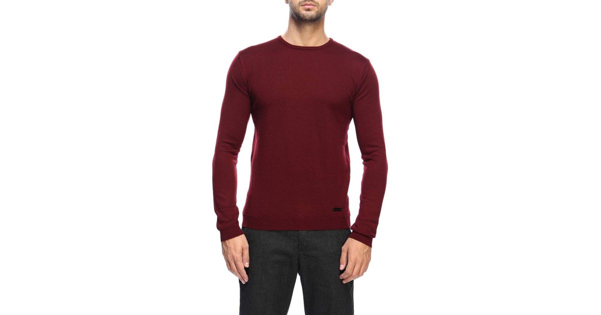 Alessandro Dell'acqua Sweater Men in Burgundy (Red) for Men - Lyst