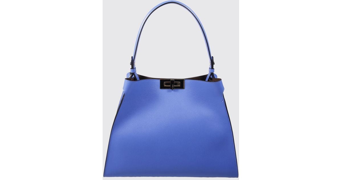 Fendi Way Medium Tote Bag in Blue | Lyst UK