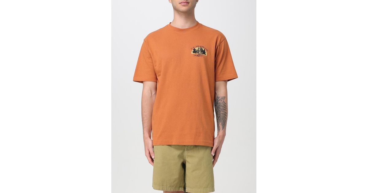Filson T-Shirt in Orange for Men | Lyst