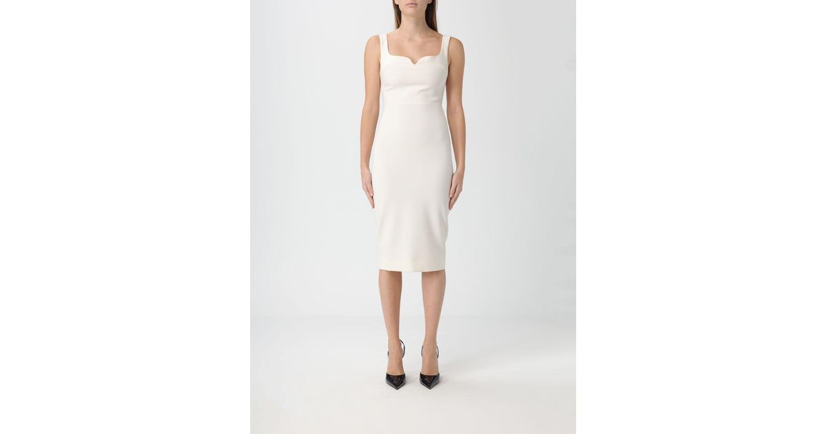 Victoria Beckham Dress in White | Lyst UK