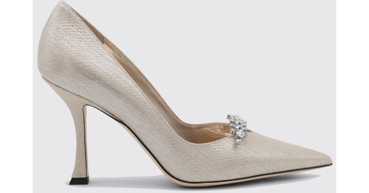 Jimmy Choo High Heel Shoes in White | Lyst UK