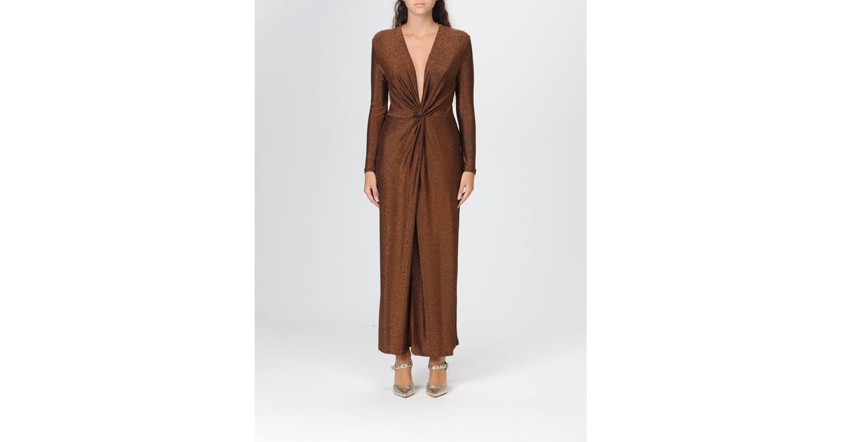 Hanita Dress in Brown | Lyst