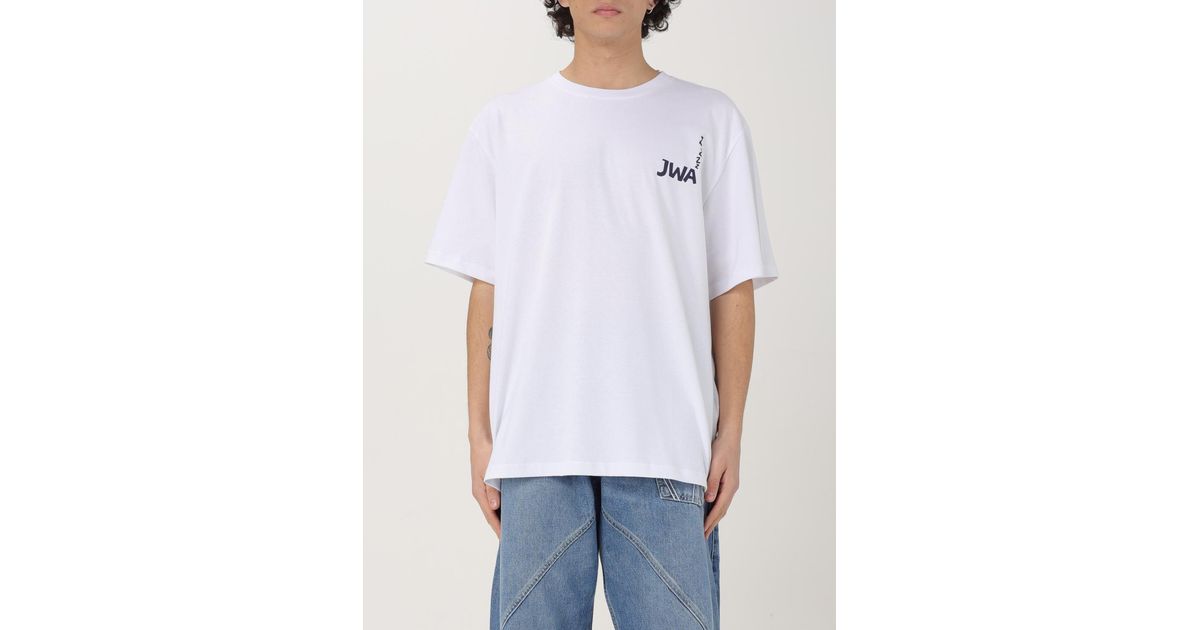 JW Anderson Jw Anderson Logo Tee in White for Men | Lyst UK