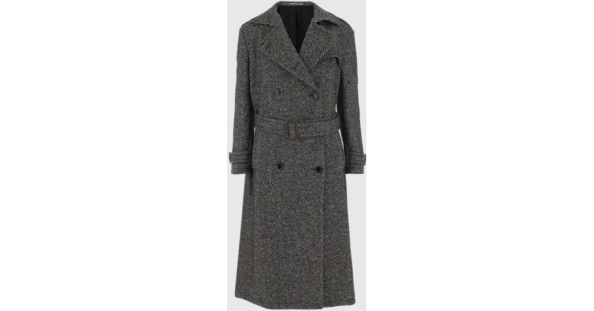 Tagliatore Coat in Grey | Lyst UK
