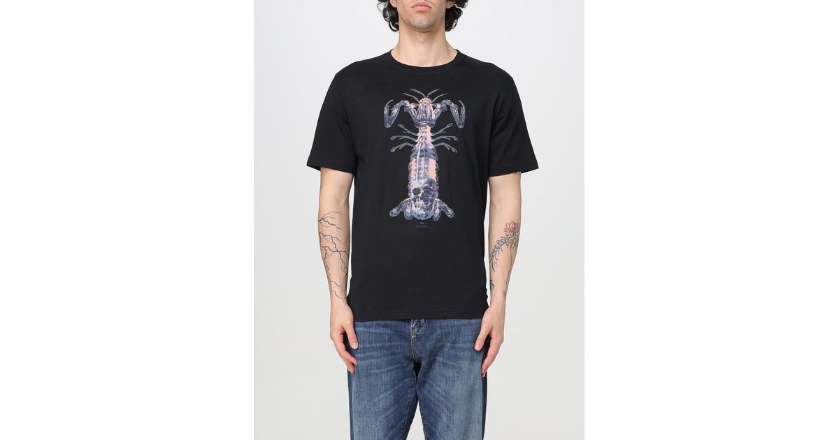 Paul Smith Mantis Shrimp Skull Graphic Tee in Black for Men | Lyst UK