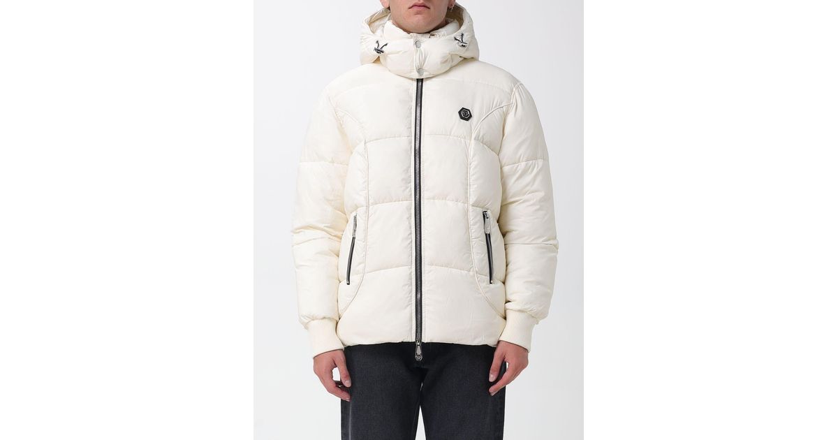 Philipp Plein Jacket in Natural for Men | Lyst UK
