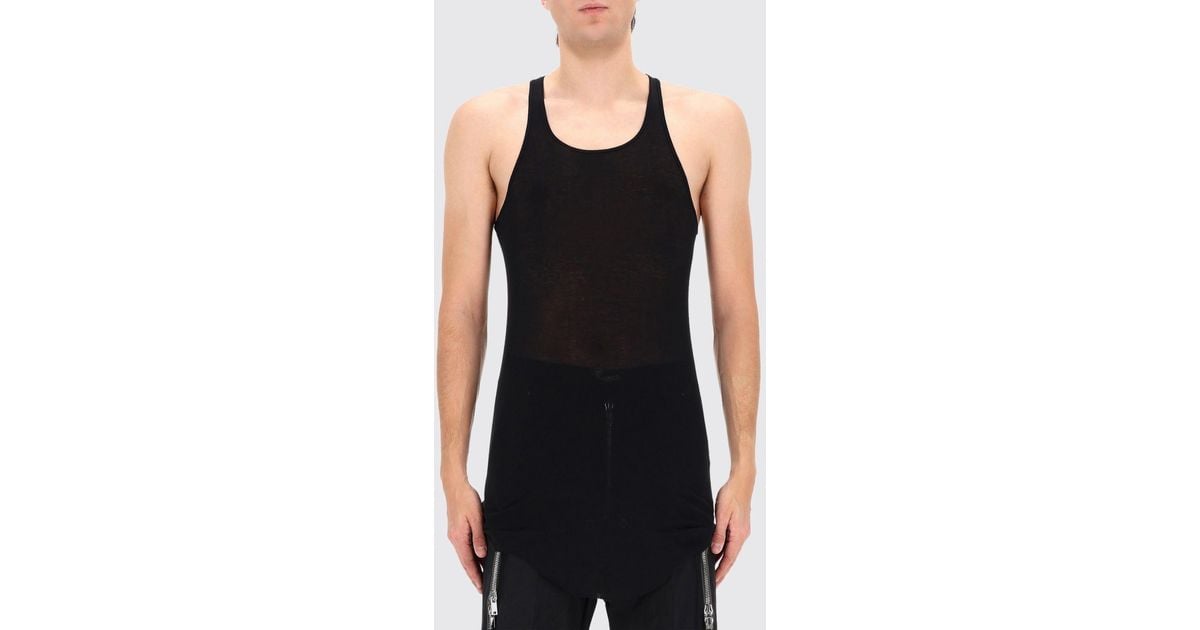 Rick Owens Tank Top in Black for Men | Lyst UK