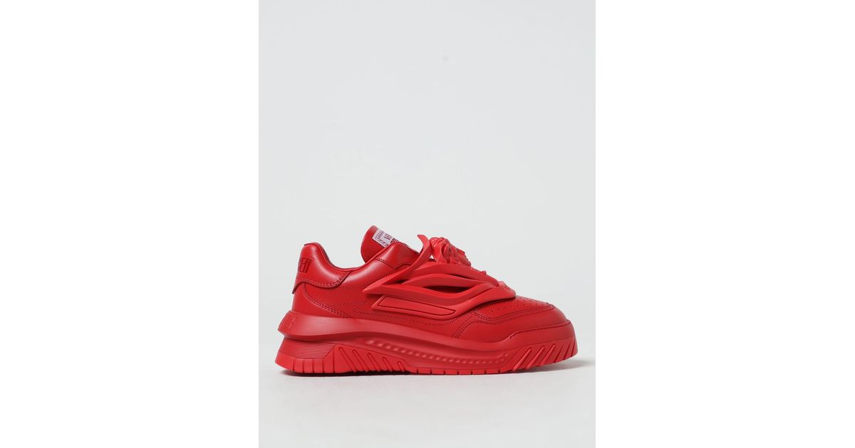 'Odissea' Turnschuhe Versace de hombre de color Rojo | Lyst