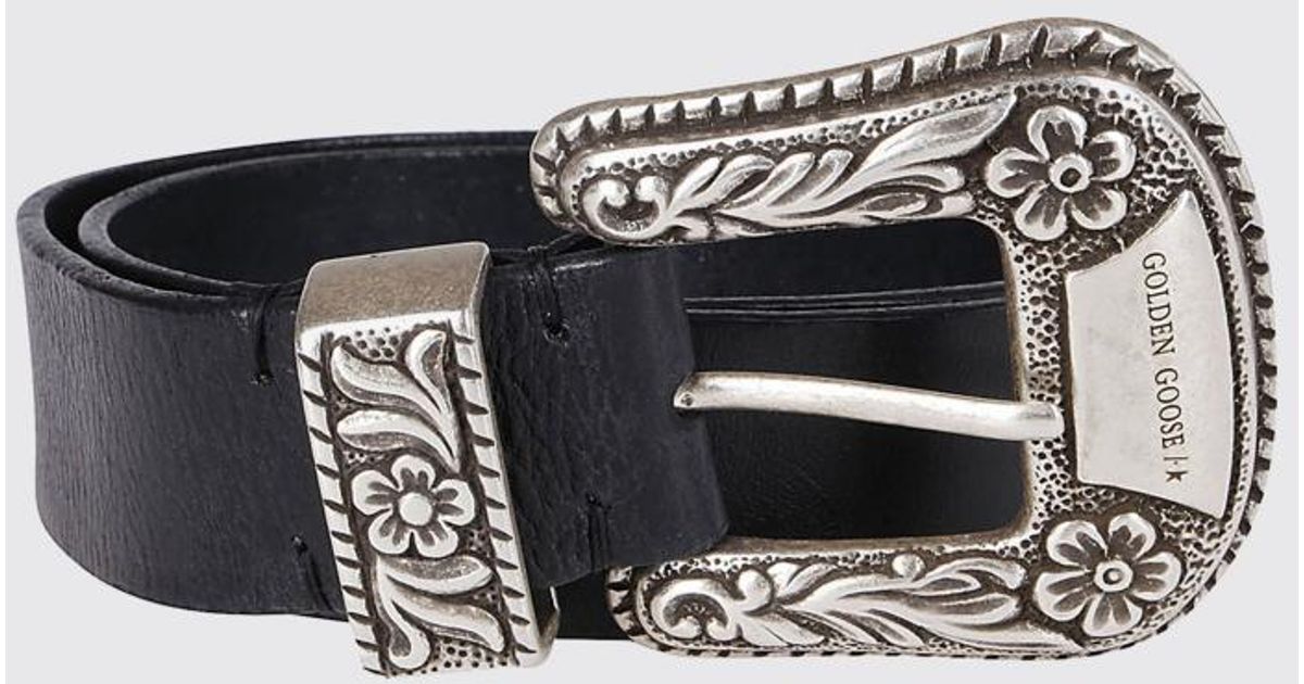 Golden Goose Belt in White | Lyst UK