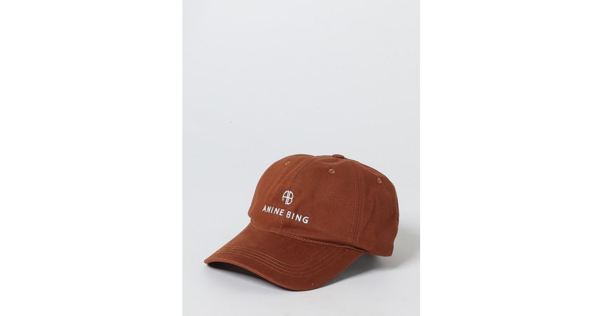 Anine Bing Hat in Brown | Lyst