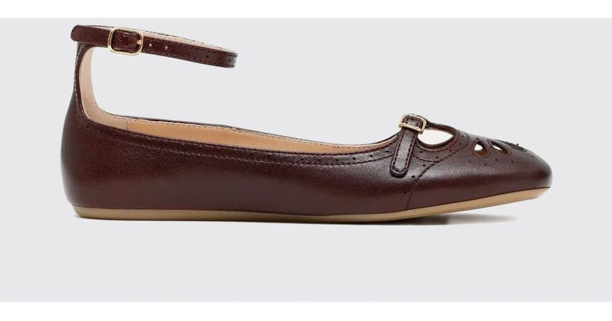 Chloé Ballet Flats in Brown | Lyst UK