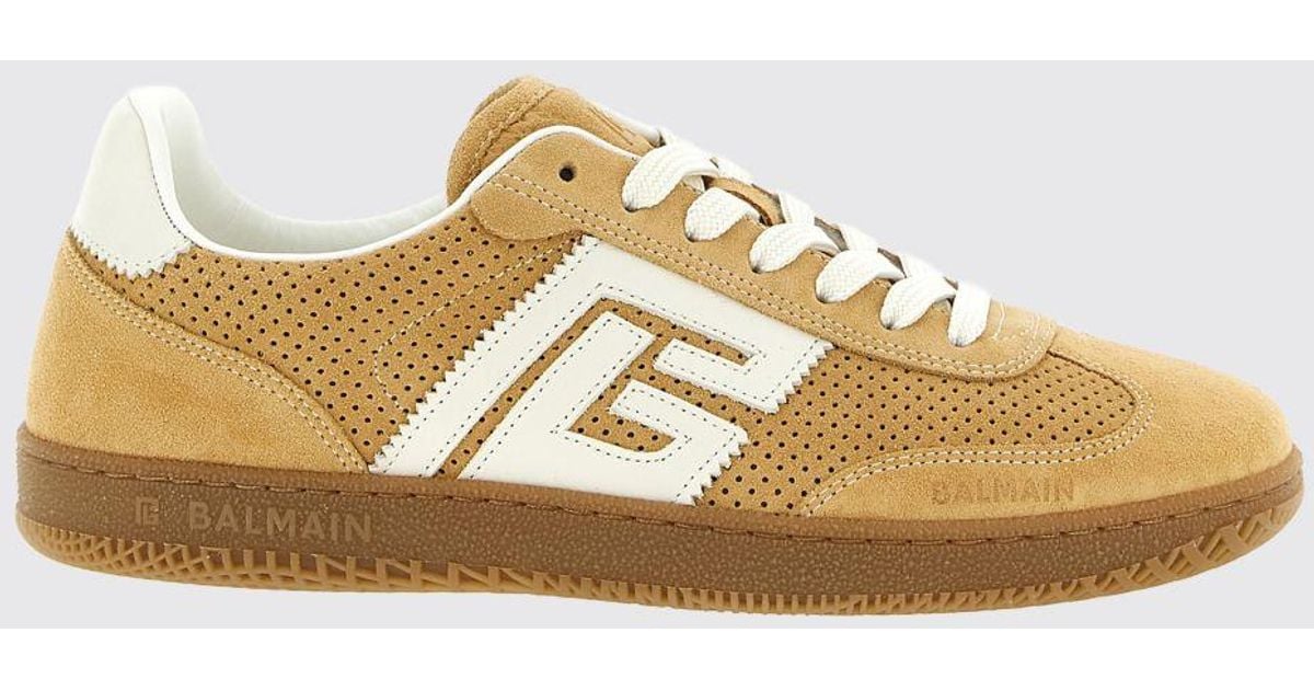 Balmain Sneakers in Natural | Lyst UK