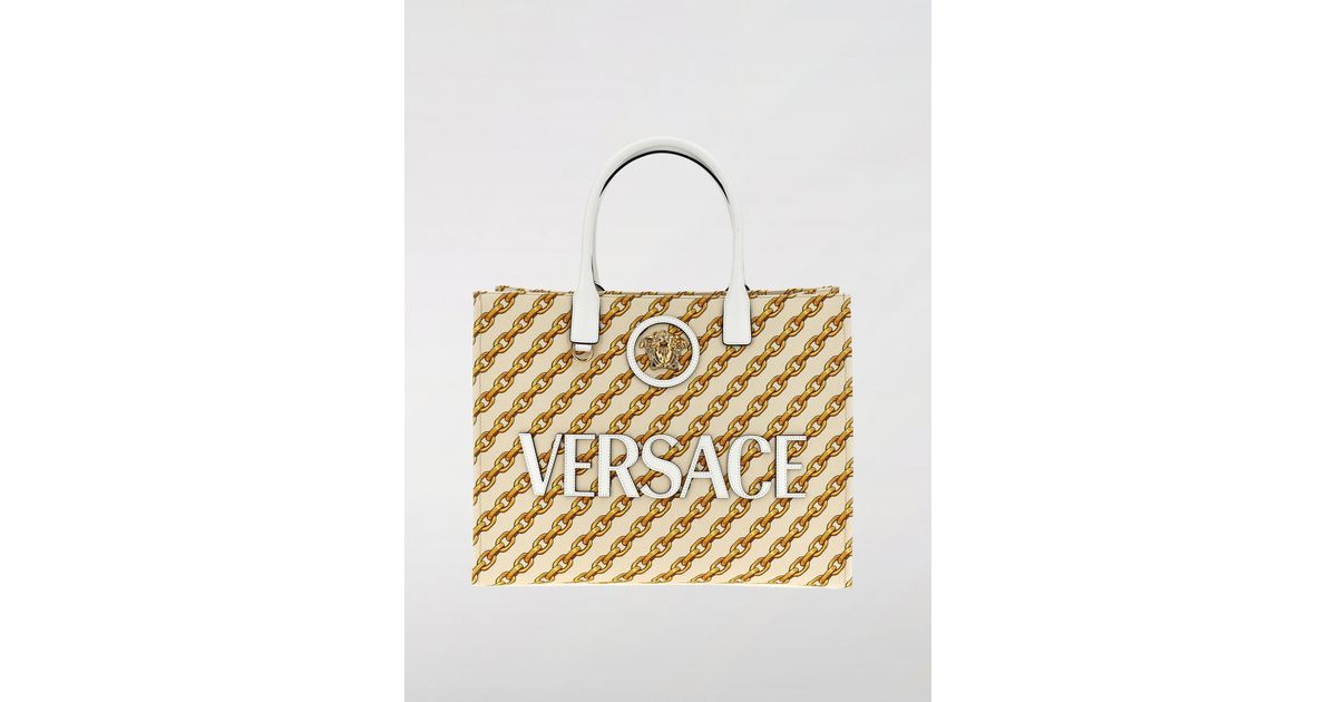 Versace Shoulder Bag in Metallic | Lyst
