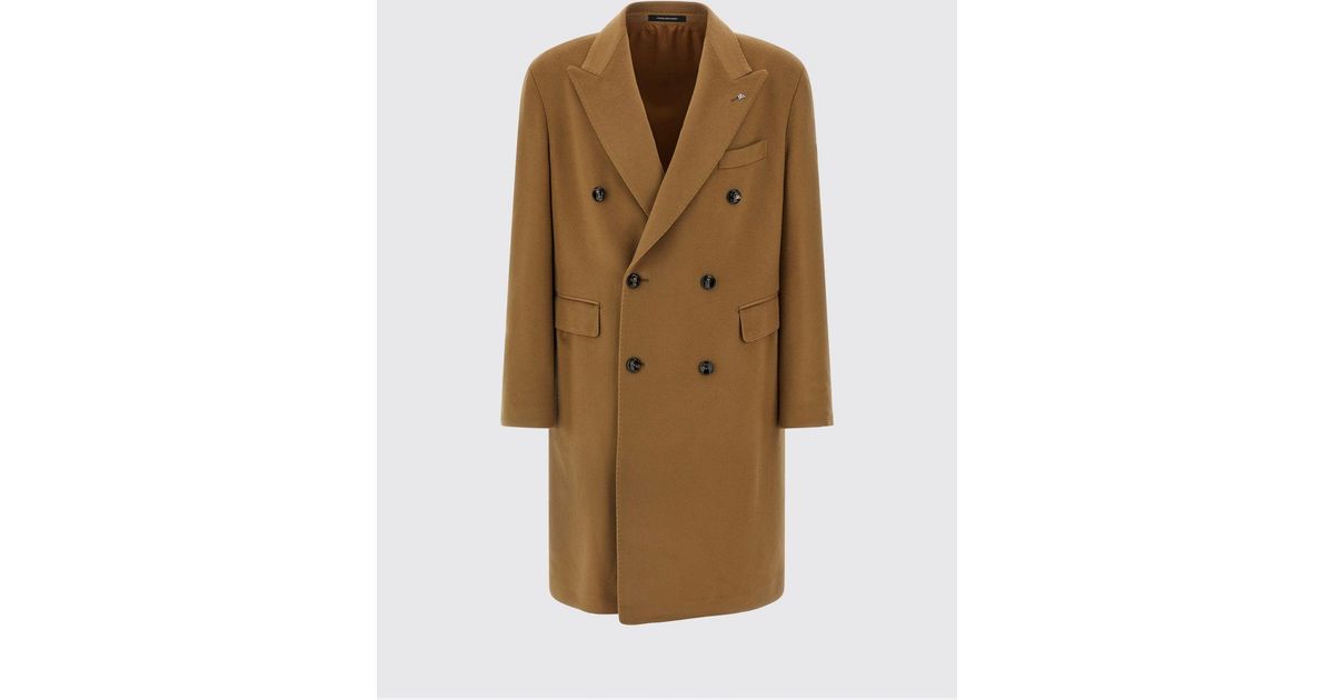 Tagliatore Trench Coat in Natural for Men | Lyst UK