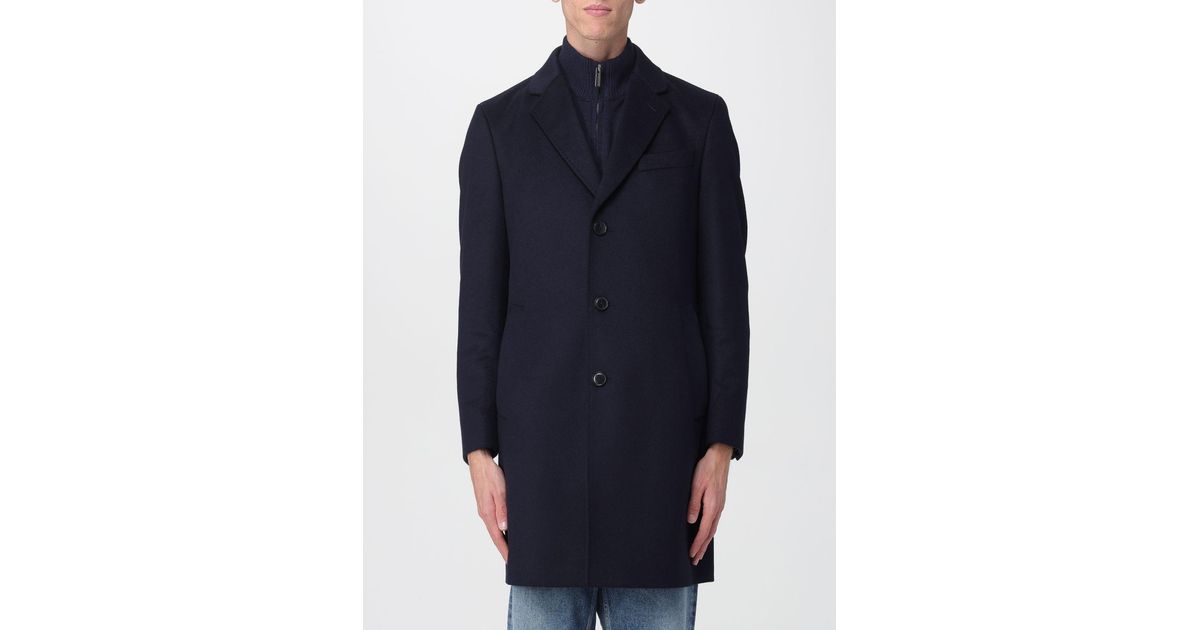 BOSS Coat in Blue for Men | Lyst Canada