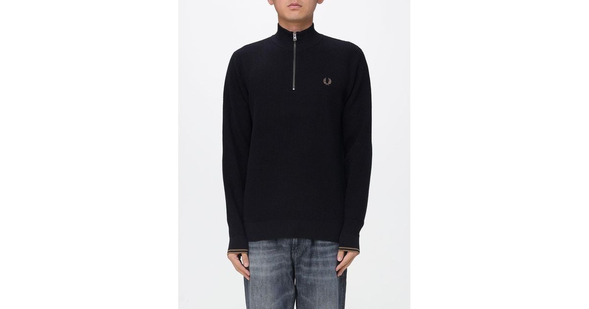 Fred Perry Sweater in Blue for Men | Lyst UK