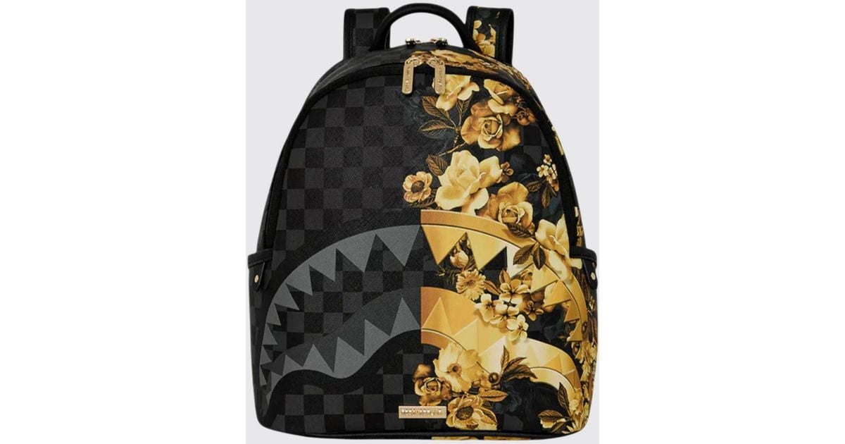 Sprayground Floral Remix Savage Backpack With Floral And Check Print in ...