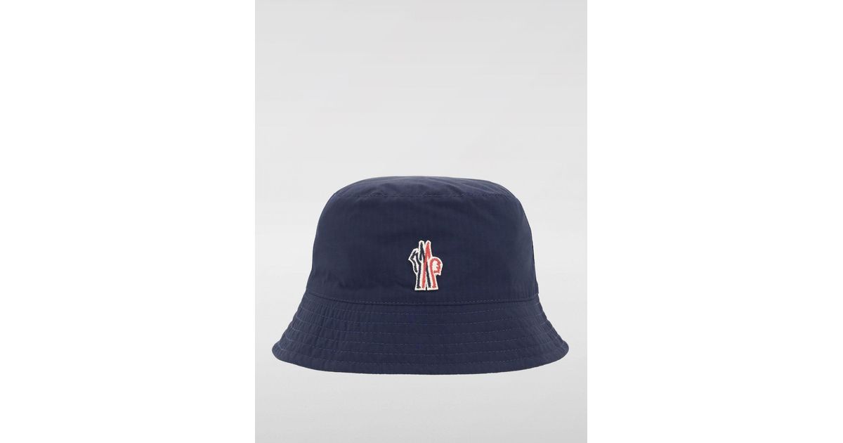 Moncler Hat in Blue for Men | Lyst