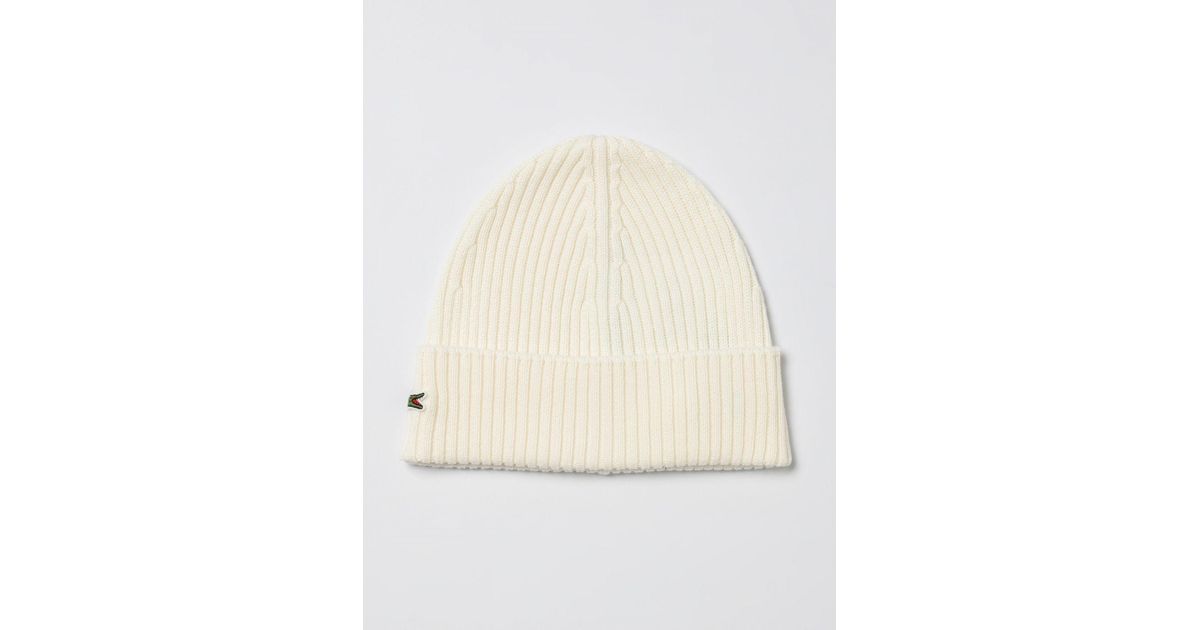 Lacoste Hat in Natural for Men | Lyst UK