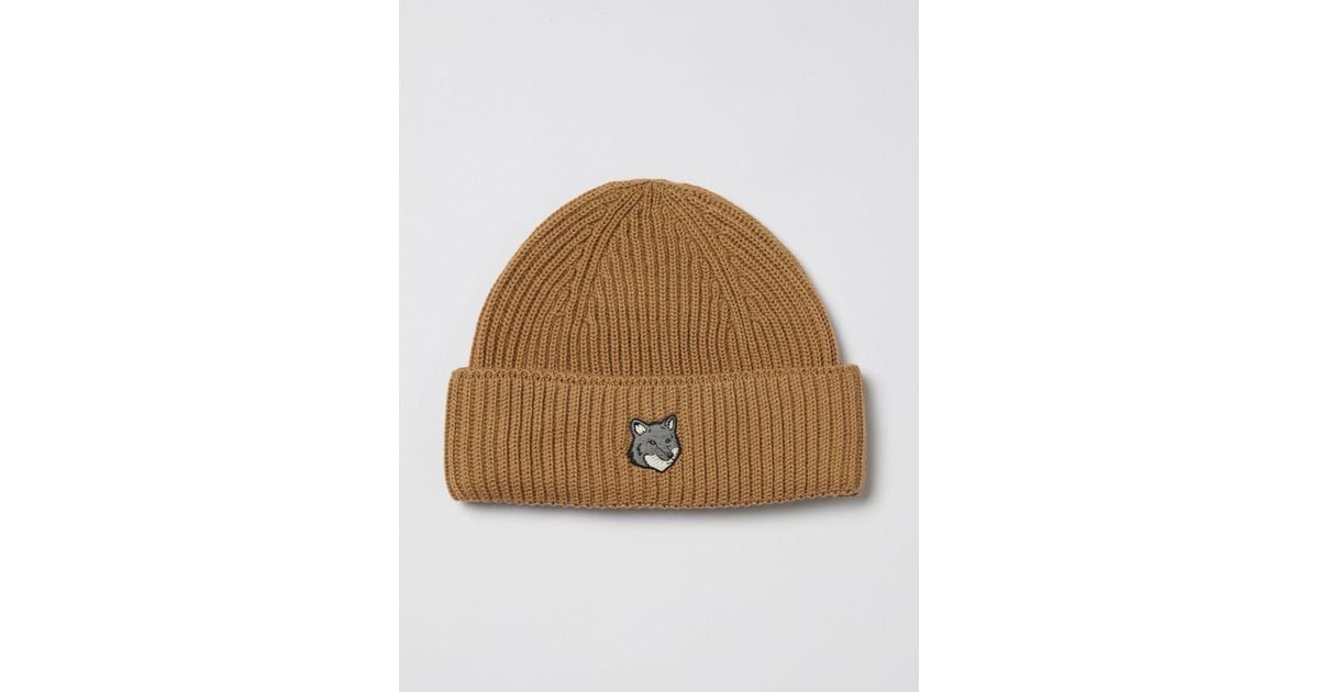 Maison Kitsuné Hat in Natural for Men | Lyst UK