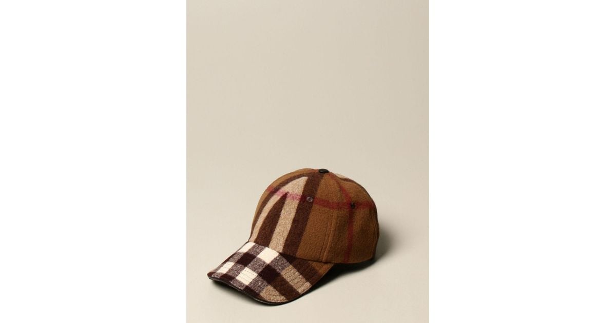 Burberry Hat in Brown for Men - Lyst